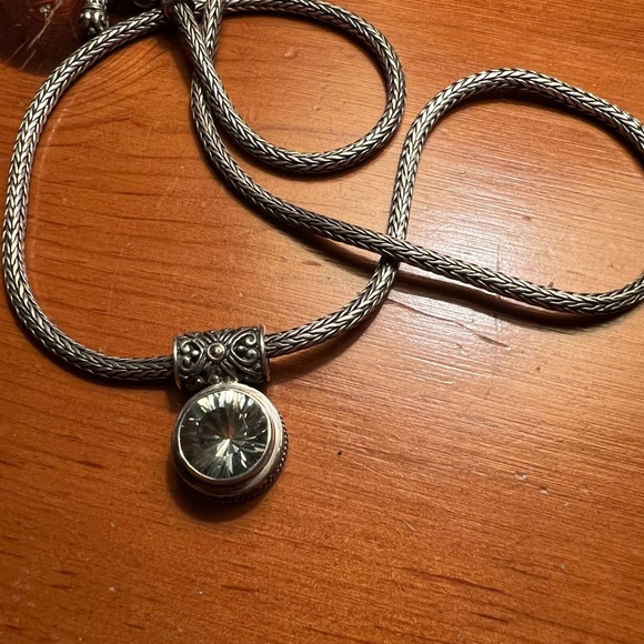 Samuel B. | Jewelry | Samuel B Sterling Silver 8k Yg Prasiolite Quartz ...